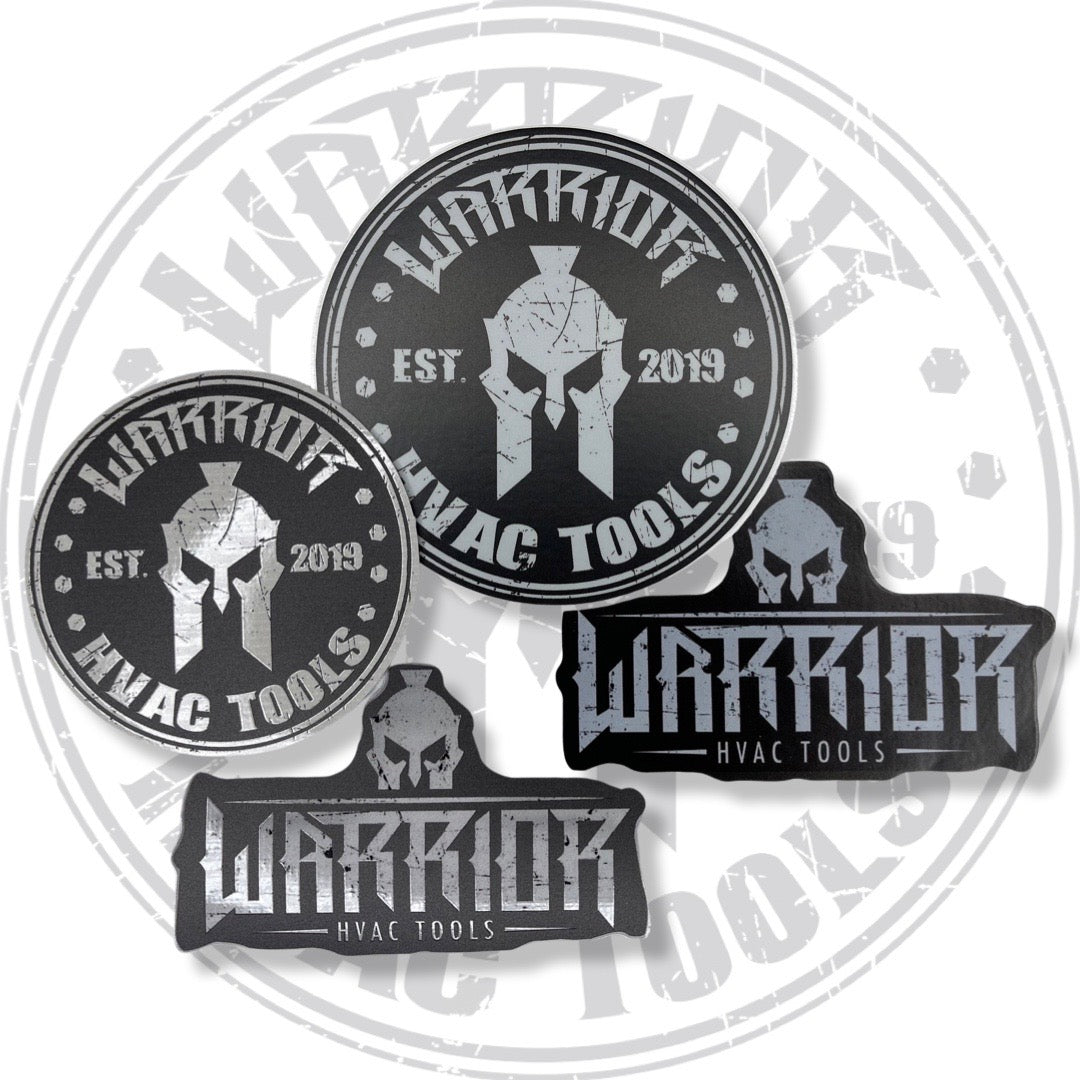 Warrior Combo Stickers (4 Pack) – warriorhvactools.com